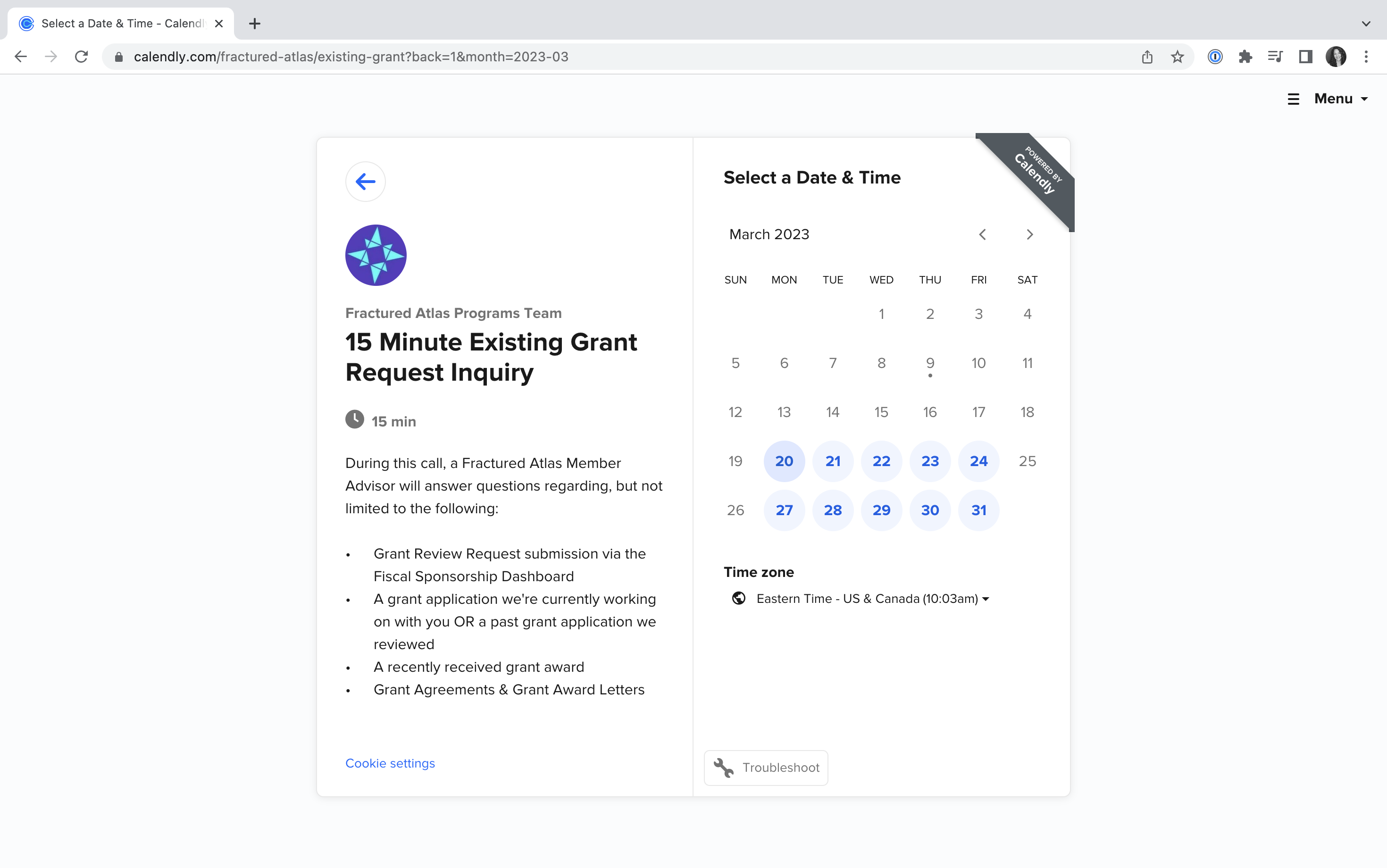 How to Book a Call with Fractured Atlas – Fractured Atlas